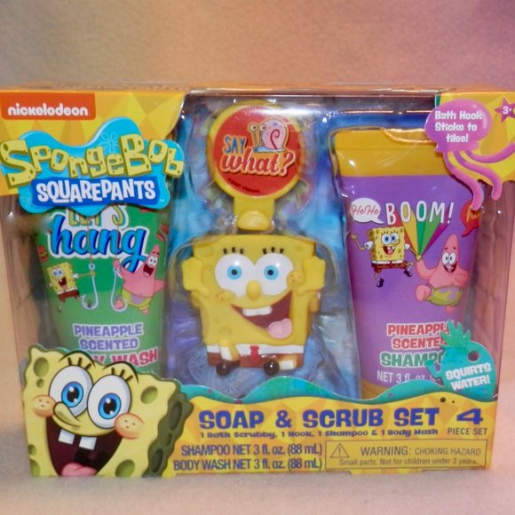NICKELODEAN | Bath, Skin & Hair | Spongebob Squarepants Soap And Scrub ...